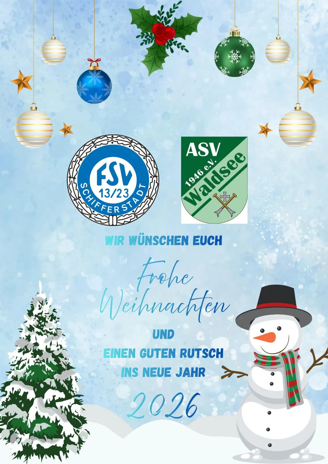 # Weihnachtsgrüße 2025 der JSG-Juniorinnenabteilung